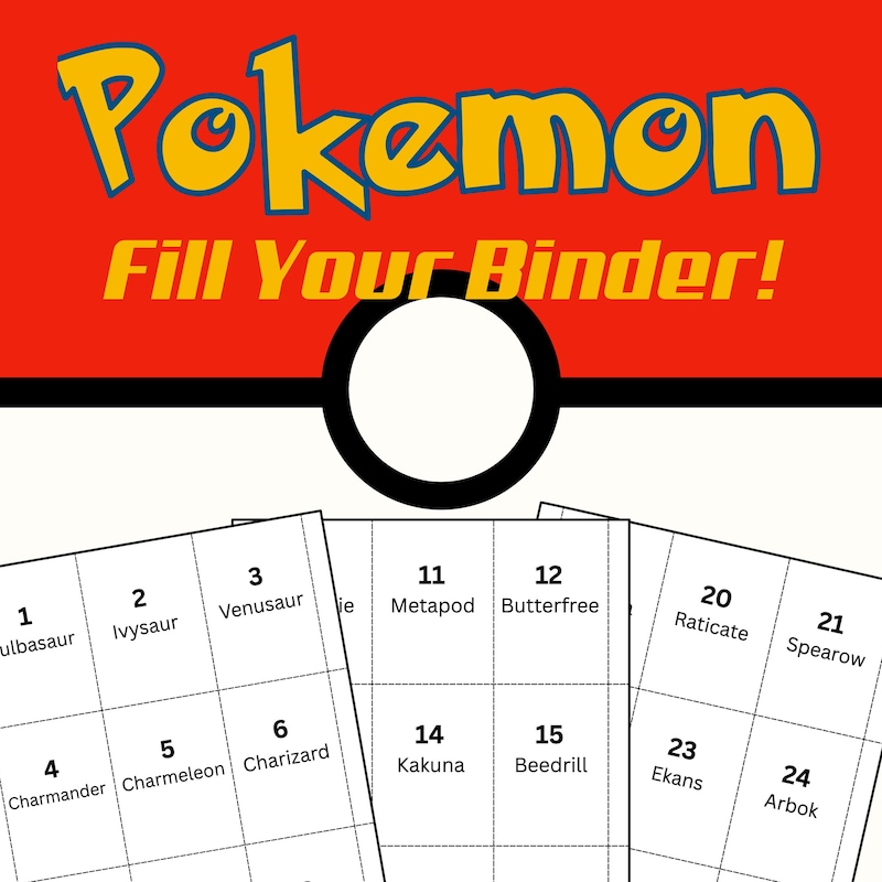 Pokedex Placeholders - Etsy