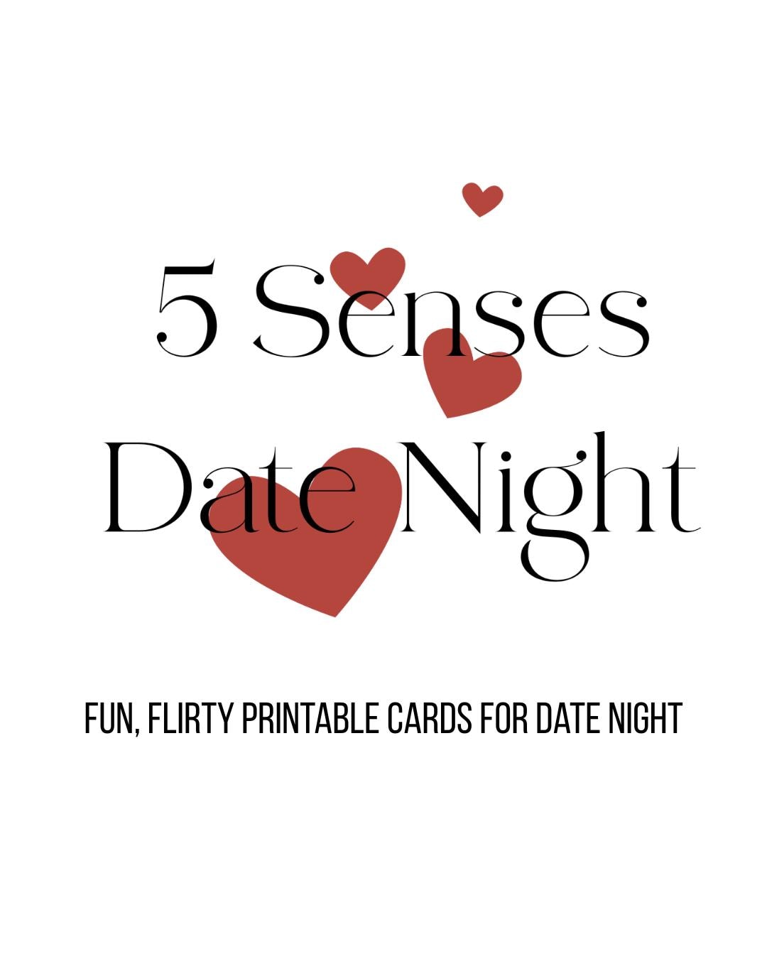 5 Senses Date Night – A Fun, Flirty & Thoughtful Printable for Couples ...