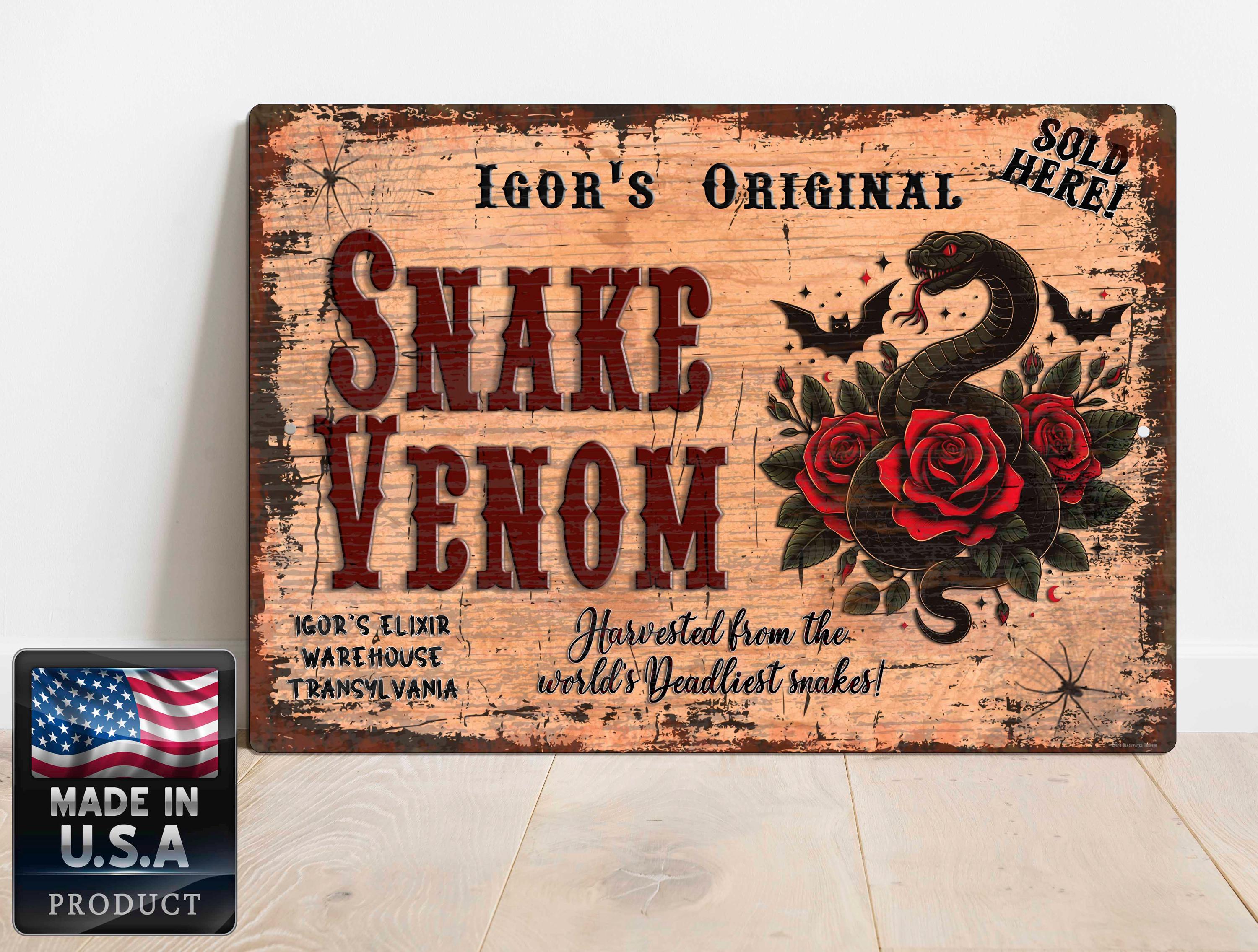 Igor's Original Snake Venom Spooky Halloween Spiders Scary Prop Porch ...