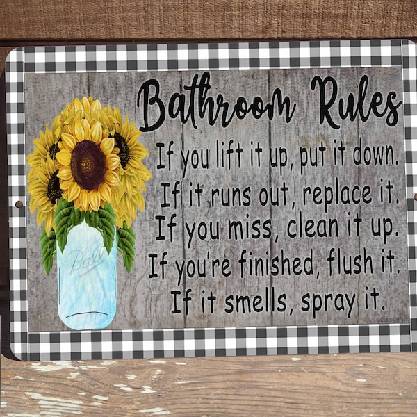 Sunflower Bathroom - Etsy