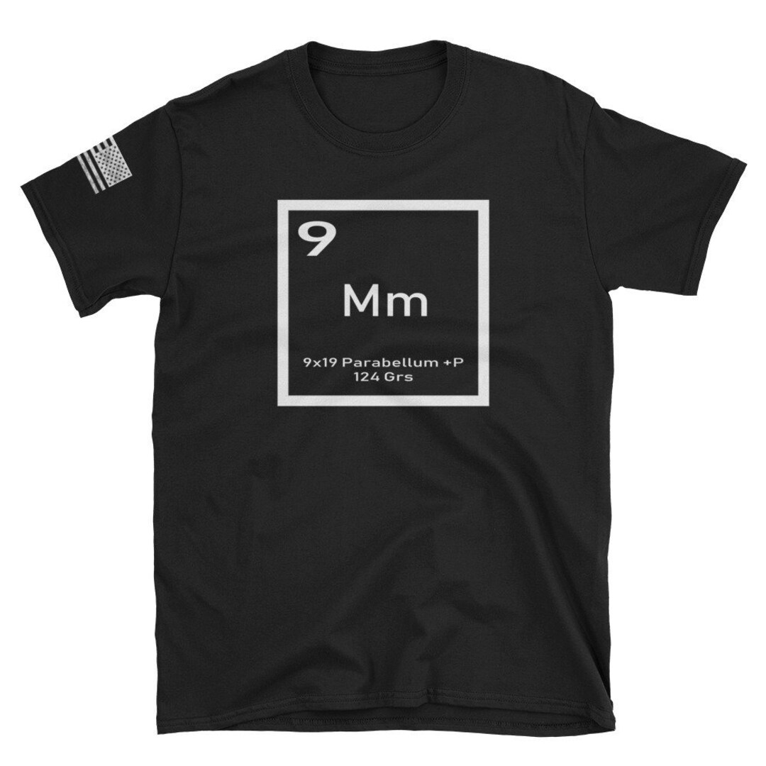 Pro Gun 9mm Periodic Table Parody Short-sleeve Unisex T-shirt - Etsy