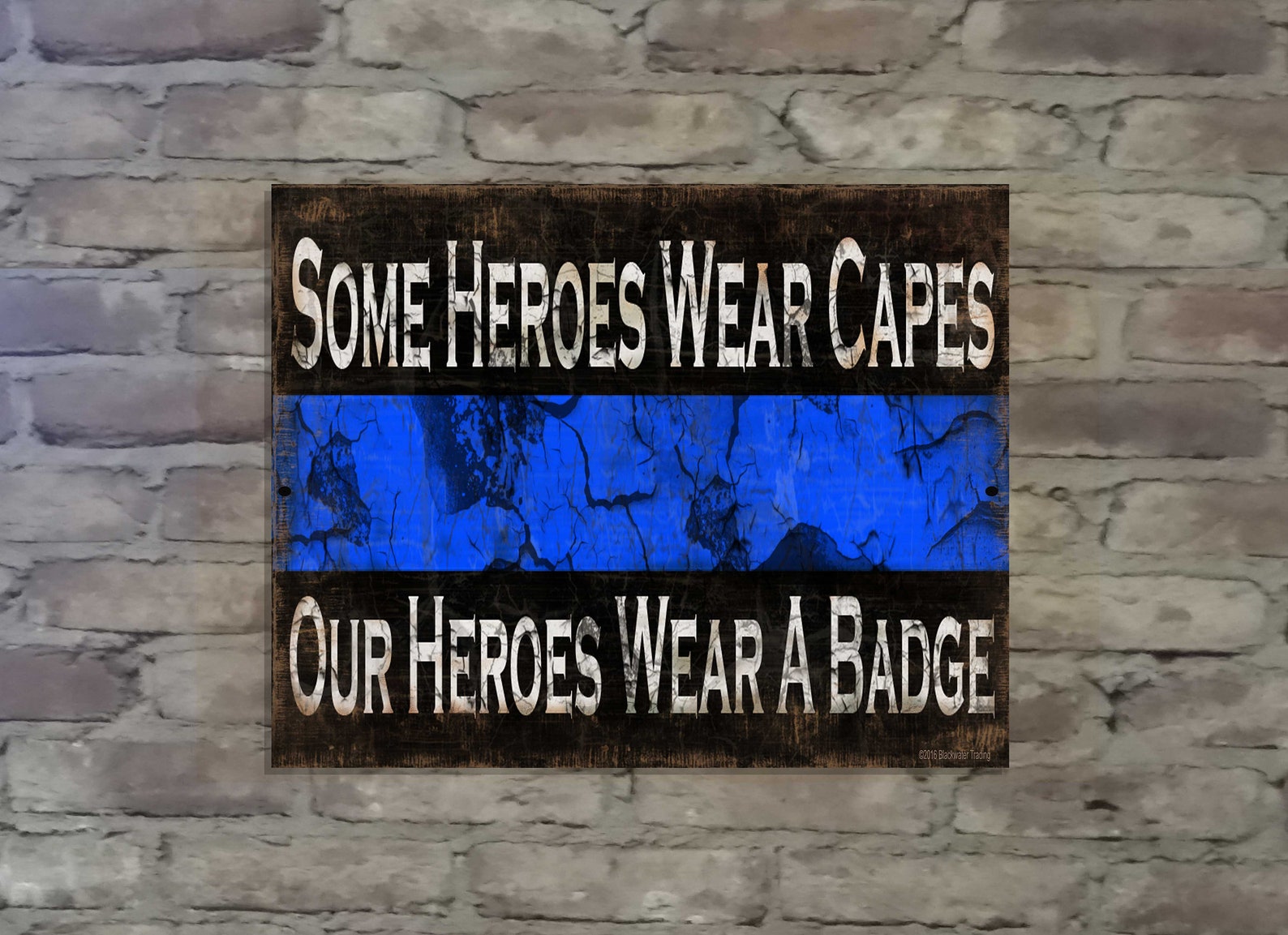 Some Heroes Wear Capes Our Heroes Wear A Badge Thin Blue Line Police ...