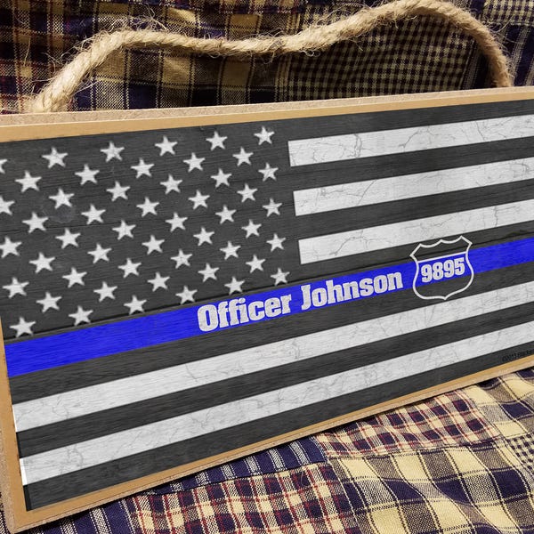 Police Officer Memorial Plaque - Etsy