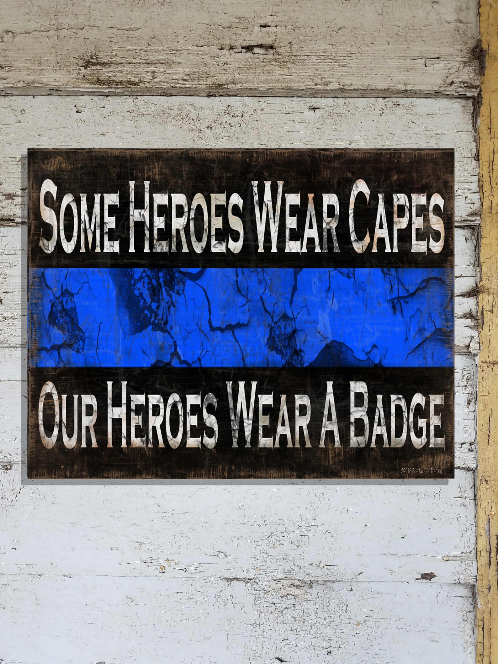 Some Heroes Wear Capes Our Heroes Wear A Badge Thin Blue Line Police ...