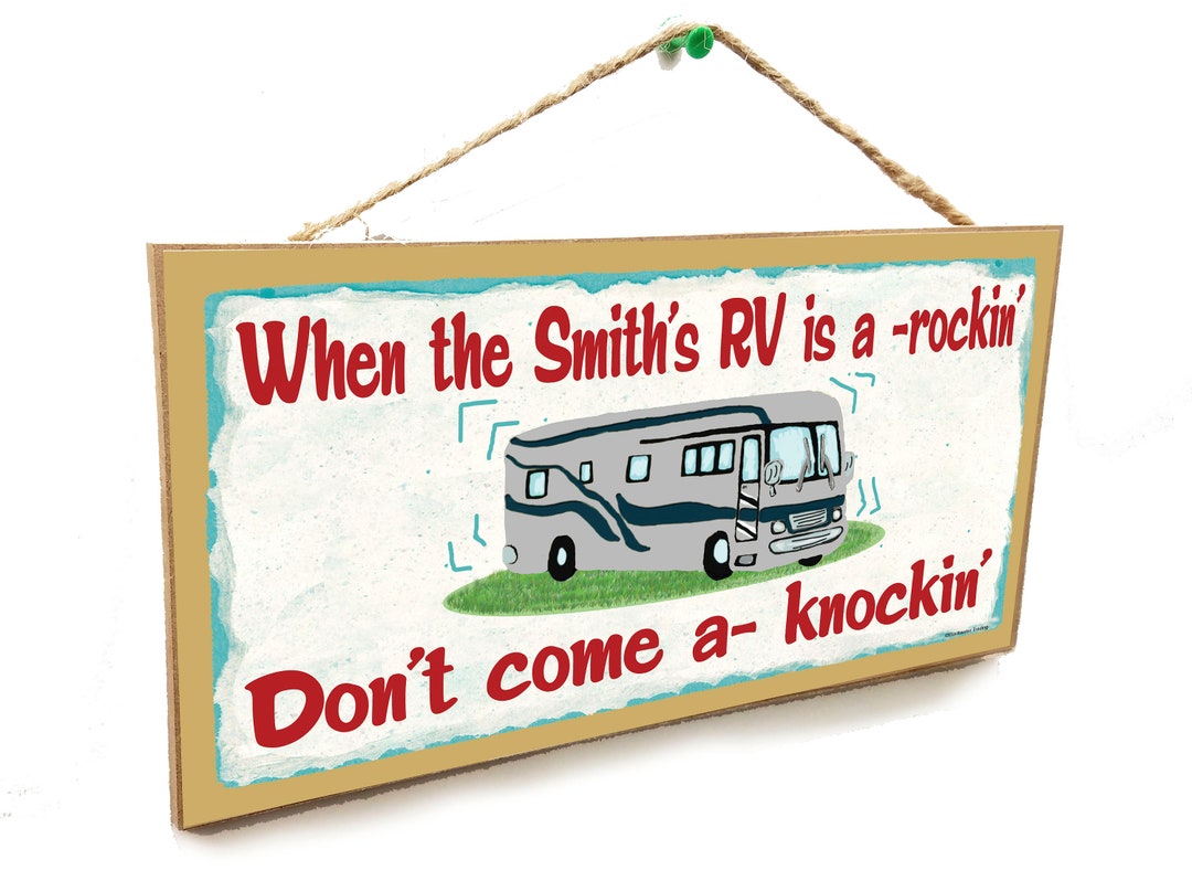 Personalized When Rv is A-rockin Don't Come A Knockin - Etsy