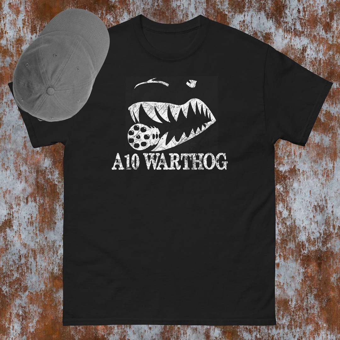 A10 Warthog Sharks Mouth Design Pro Military Unisex Short Sleeve T ...