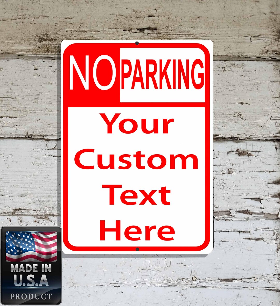 Personalized Your Text Custom No Parking Novelty 9"x12" Metal Sign Door ...