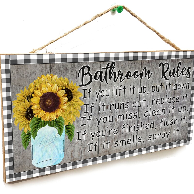 Sunflower Bathroom - Etsy