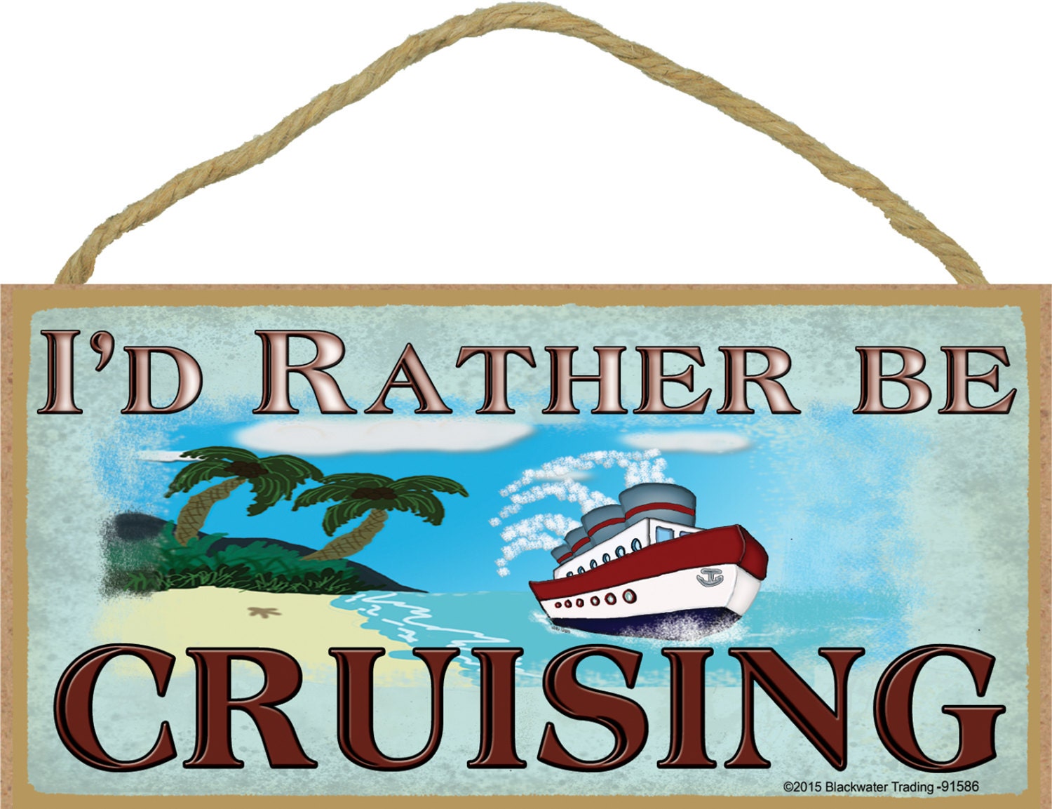 I'd Rather Be Cruising Cruise Ship Sign Plaque 5x10 - Etsy