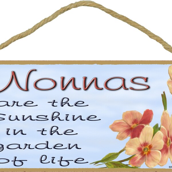 Nonnas Garden Sign - Etsy