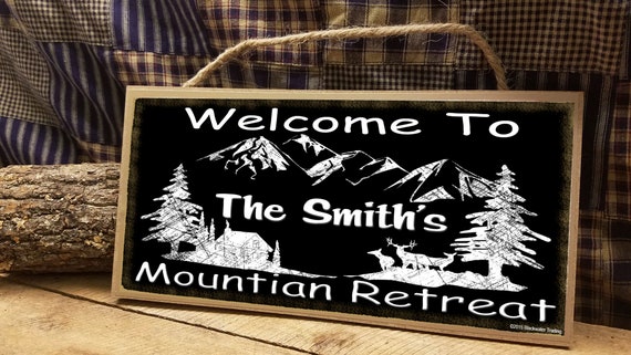 Personalized Welcome the your Name's Mountain - Etsy