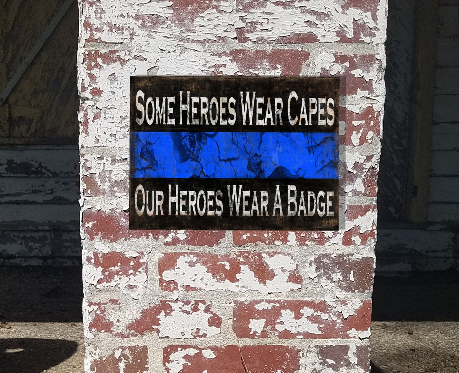 Some Heroes Wear Capes Our Heroes Wear A Badge Thin Blue Line Police ...