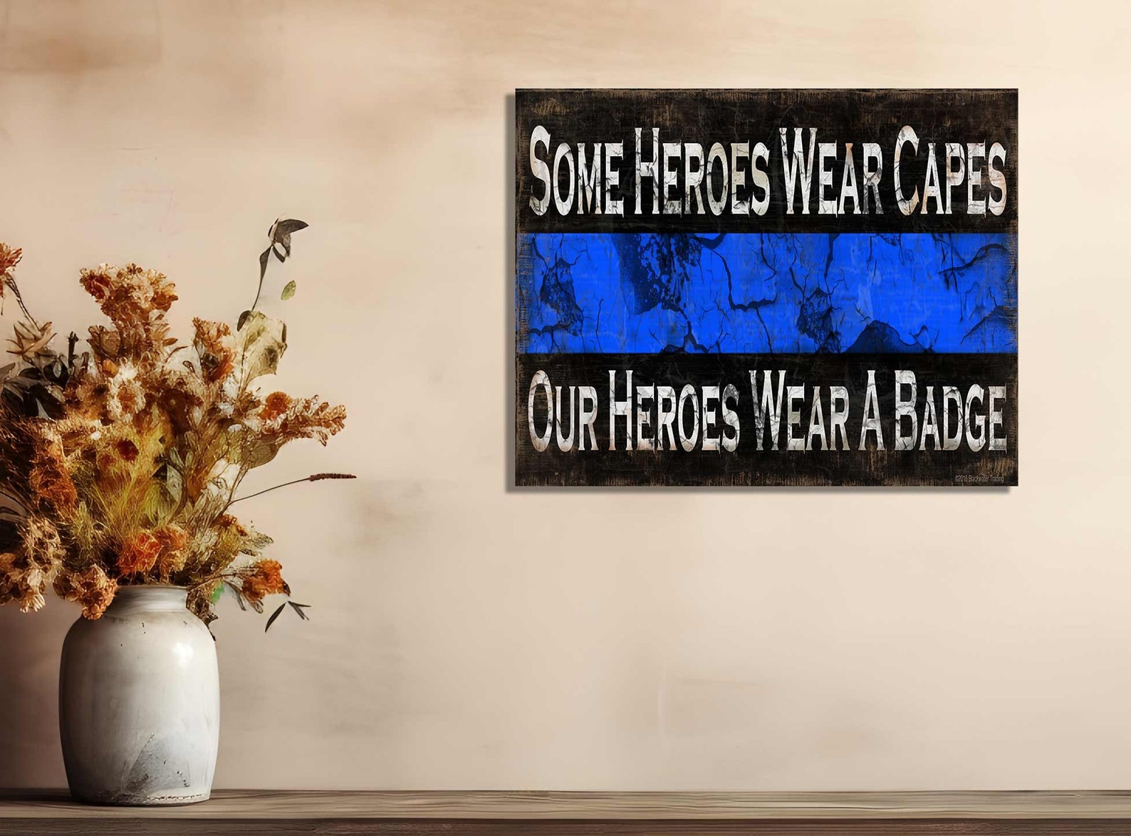 Some Heroes Wear Capes Our Heroes Wear A Badge Thin Blue Line Police ...