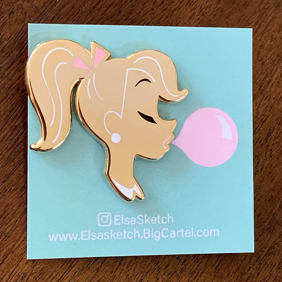 Limited Edition Girl Enamel Pin - Etsy
