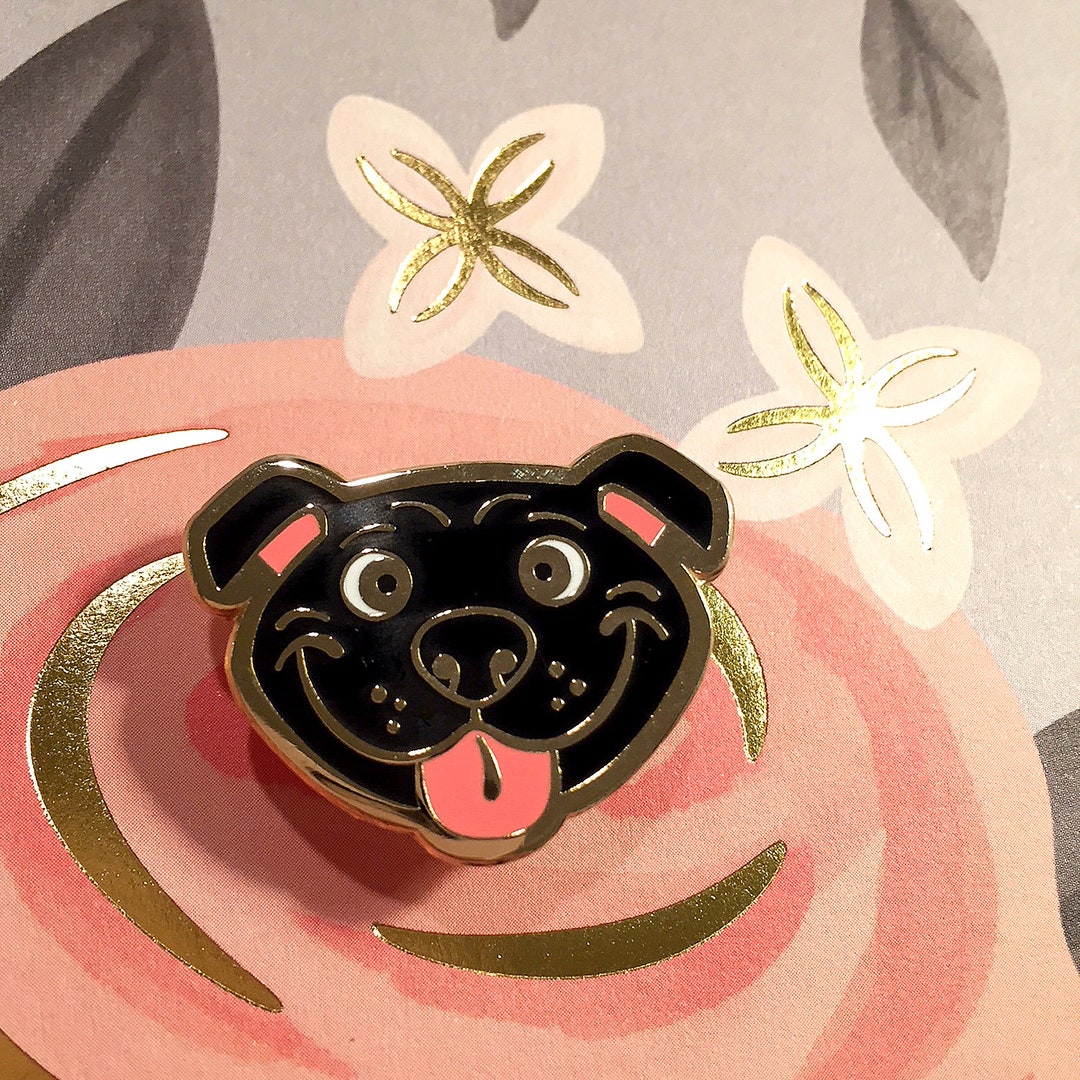Pibble Pit Bull Enamel Pin - Etsy