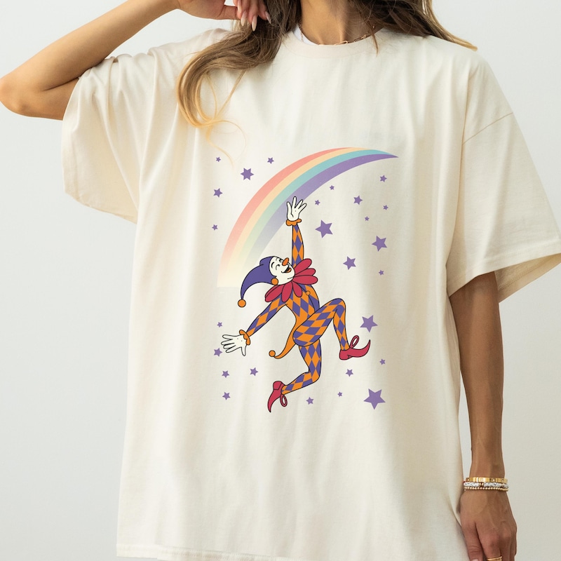 Pastel Clowncore Tops - Etsy Denmark