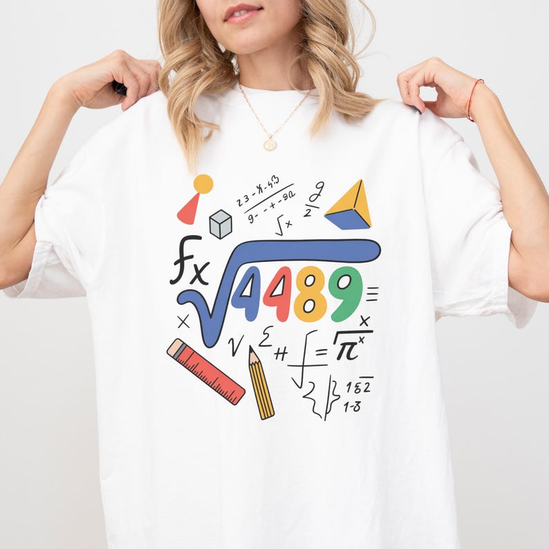 Funny Math T-shirt, Square Root 4489 Meme Shirt, Nerdy Teacher Tee ...