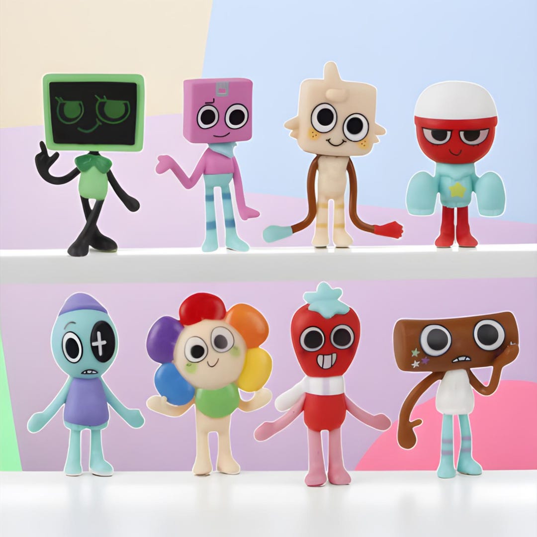 Dandy World Figures Set, Cute Figure Models - 8 Pcs - Etsy UK