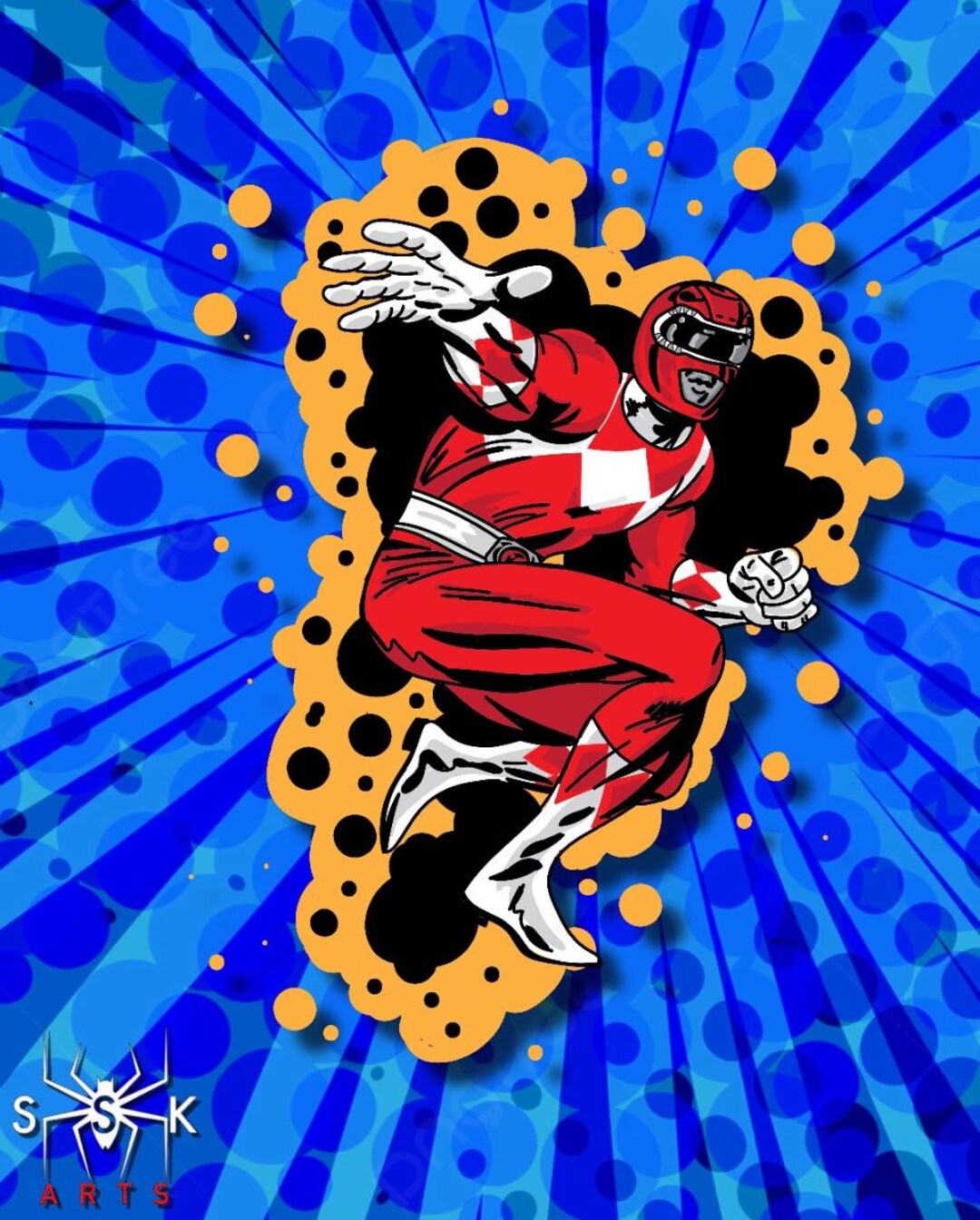 Power Rangers Digital Fan Art - Etsy