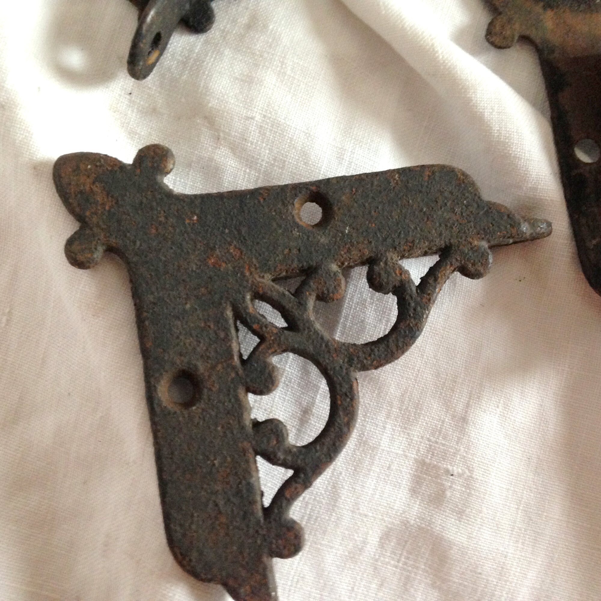 Antique Victorian Cast Iron Corner Bracket, QTY Options, Screen Door ...