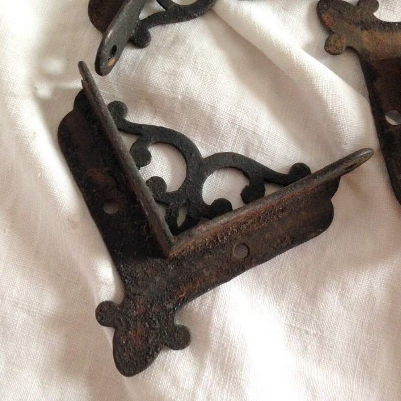 Antique Victorian Cast Iron Corner Bracket, QTY Options, Screen Door ...