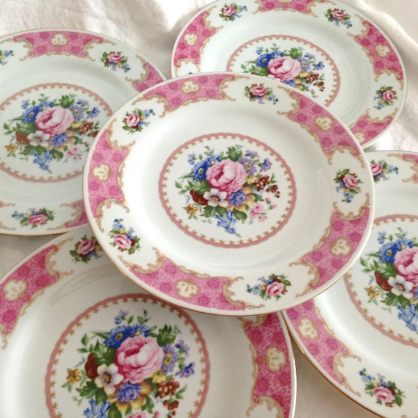 Floral China Plates - Etsy