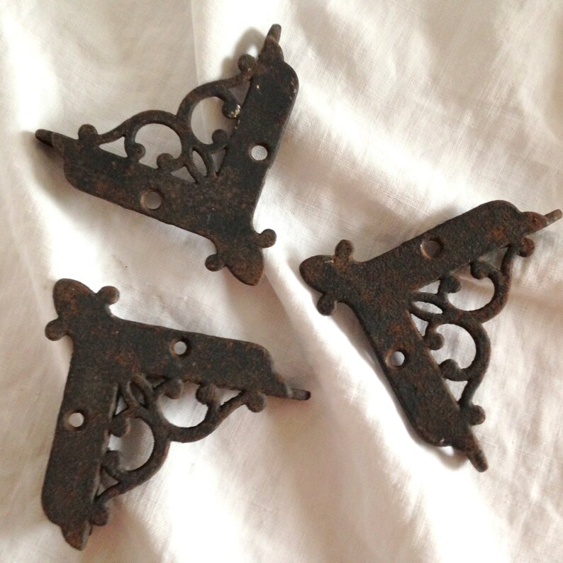 Antique Victorian Cast Iron Corner Bracket, QTY Options, Screen Door ...