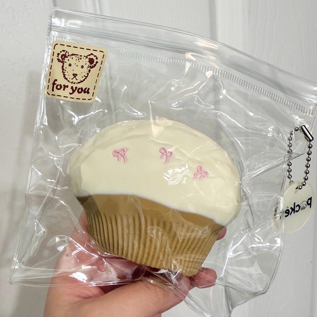 Taba Squishy Toy Cloud Cupcake With Keychain Attachment Bag Charmcute ...