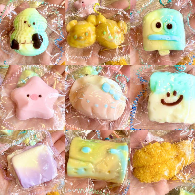 Squishy Keychain - Etsy