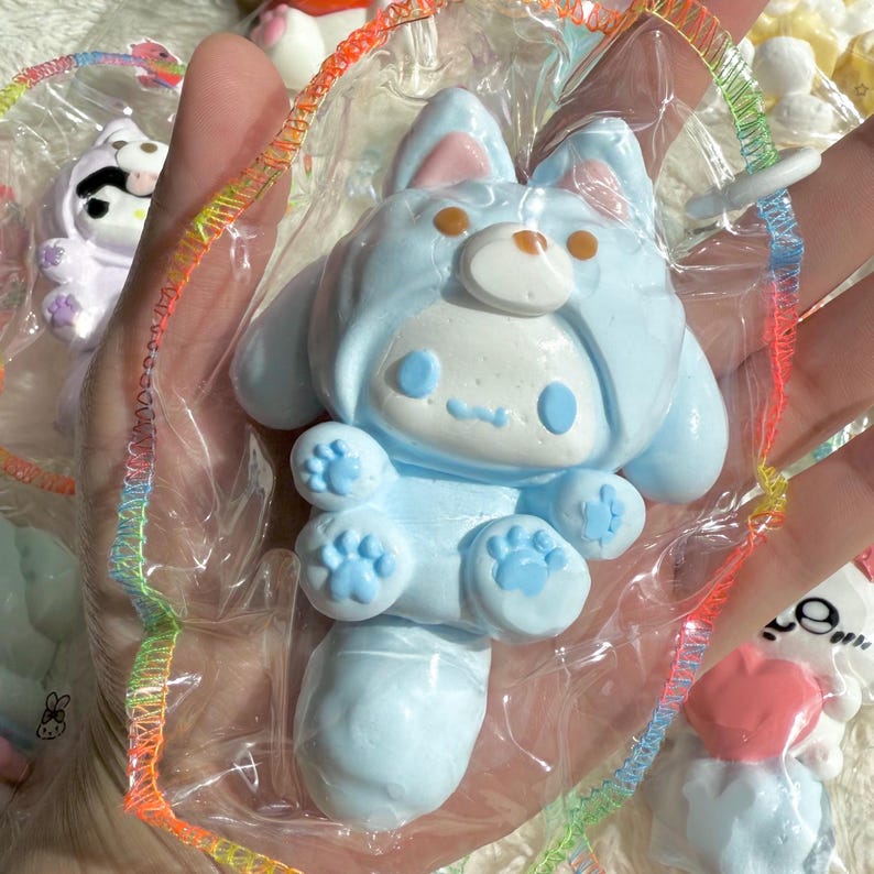 Taba Squishy Toy Cute Delicate Handmade Toy With Sewn Bag | Squeeze Toy ...