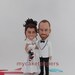 Custom Wedding Cake Topper: Personalized Bobble Head Figurine - Etsy
