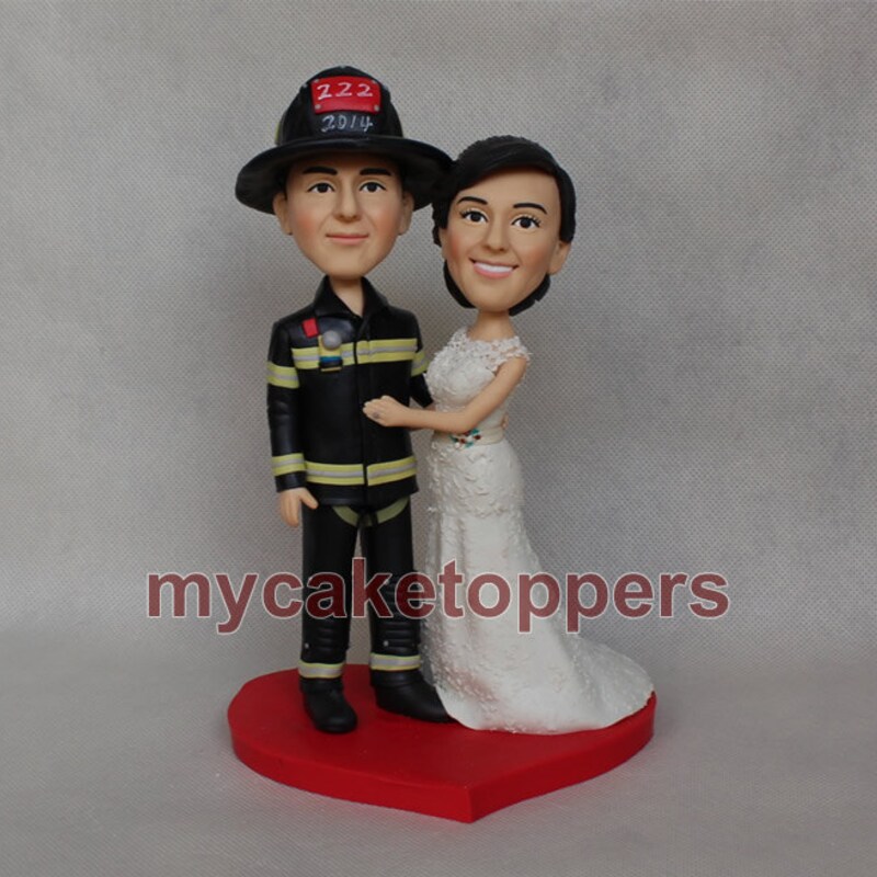 Firefighter Cake Topper - Etsy
