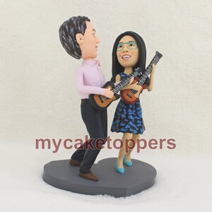 Ukulele Wedding Cake Topper Figurine Cute Cake Topper for Wedding ...