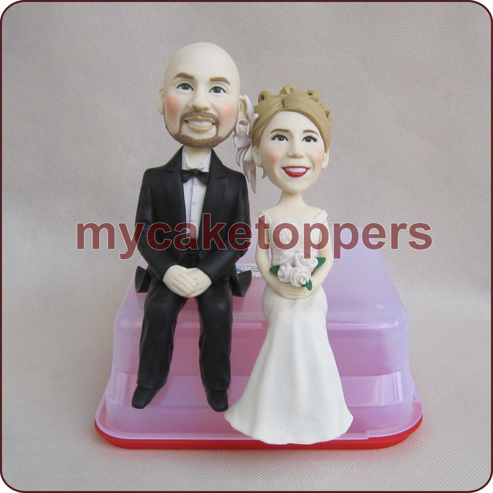 Cake topper for wedding custom wedding cake topper bride and | Etsy