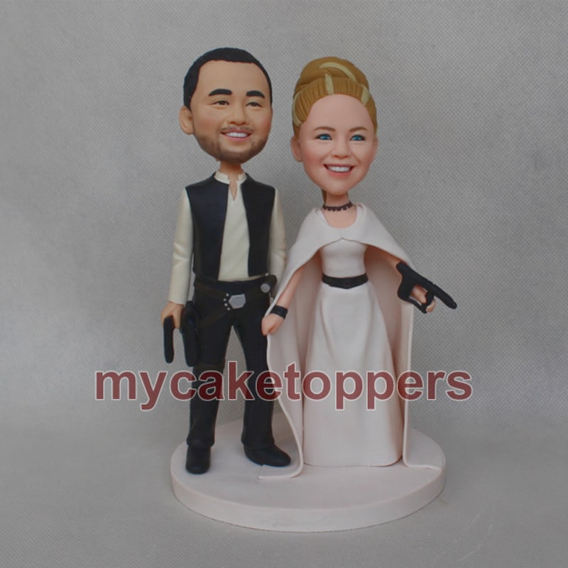 Han Leia Cake Topper - Etsy