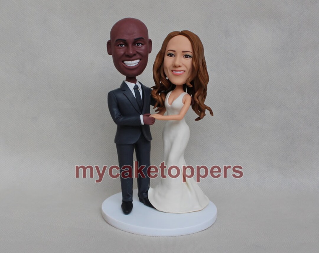 Funny Wedding Topper Cake Topper for Wedding Bobblehead Cake Topper ...