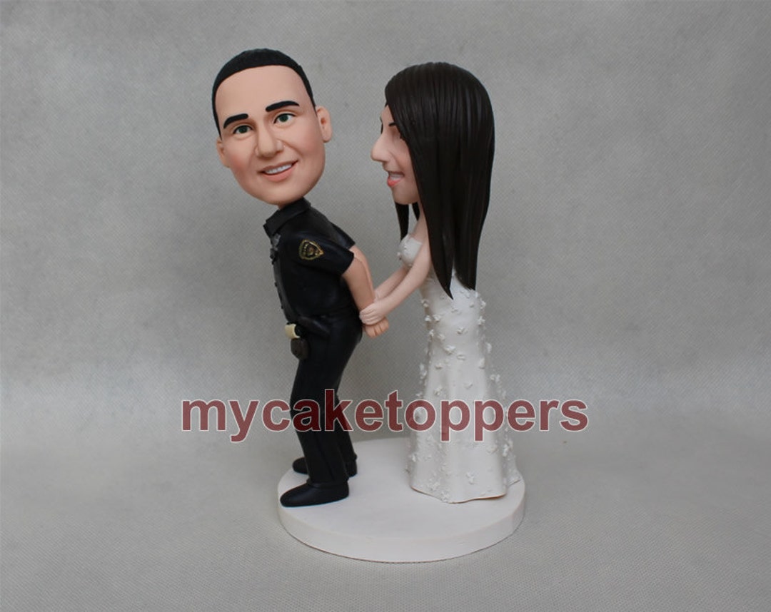 Handcuff Wedding Cake Topper: Custom Police Officer Arrest Theme - Etsy