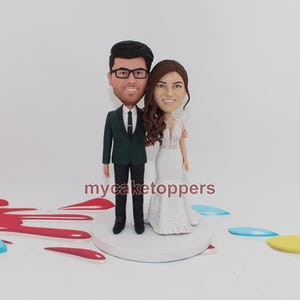 Bobbleheads Wedding Cake Toppers, Moving Heads, Shaking Heads, Custom ...