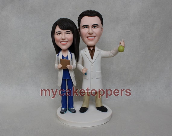 Custom Wedding Cake Topper Doctor Topper Lab | Etsy