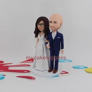 Bobbleheads Wedding Cake Toppers, Moving Heads, Shaking Heads, Custom ...