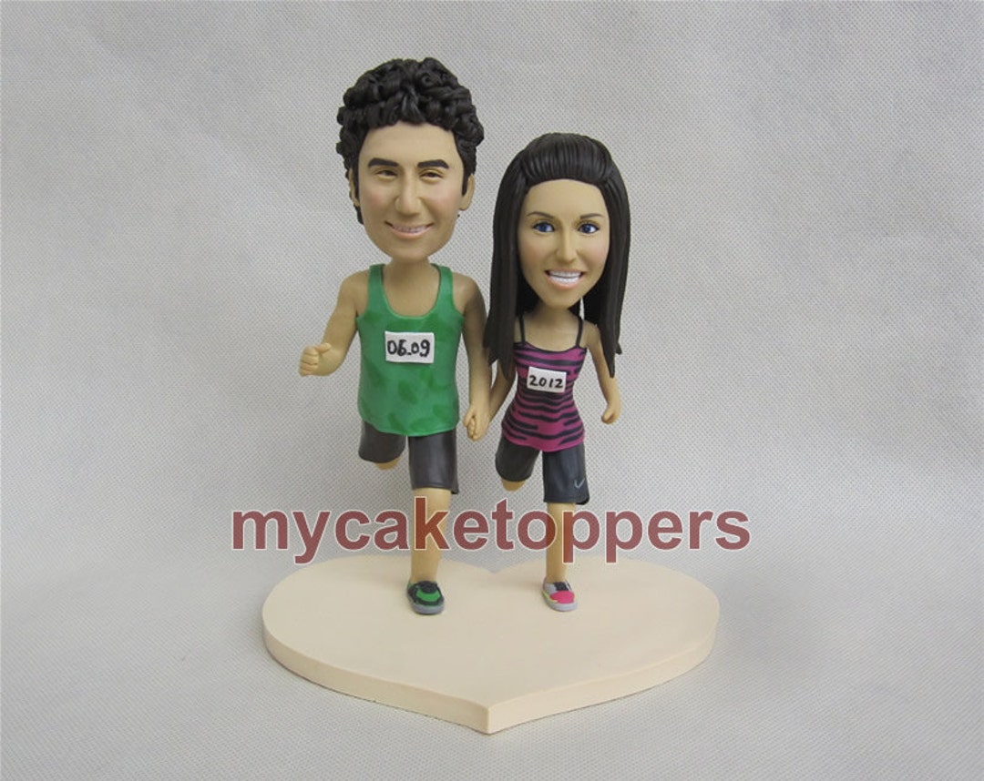 Running Wedding Cake Topper, Cake Topper, Look Like You,racing Cake ...