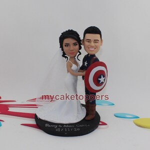 Mermaid Wedding Cake Topper, Mermaid Bobbleheads, Mermaid, Sea-maid ...