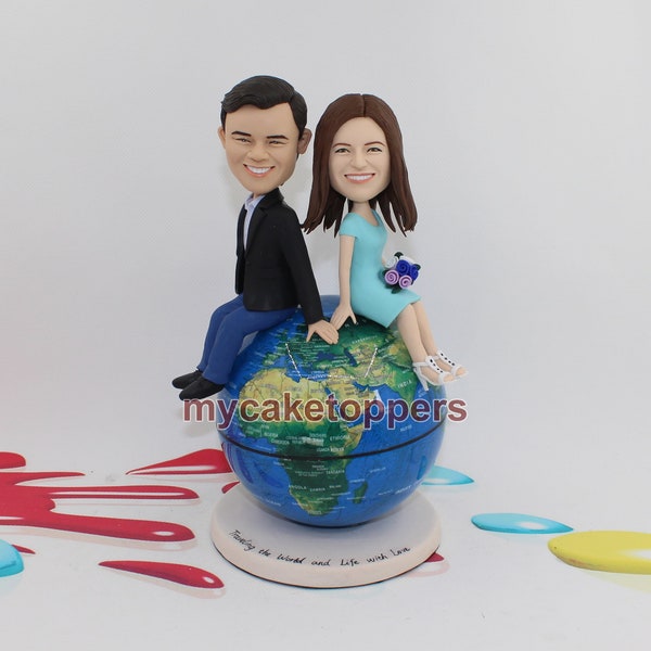 Globe Cake Topper - Etsy