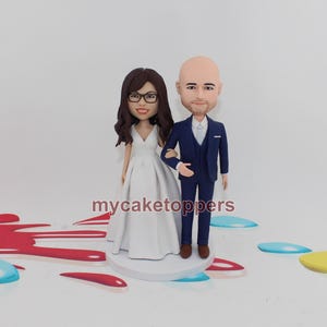 Bobbleheads Wedding Cake Toppers, Moving Heads, Shaking Heads, Custom ...