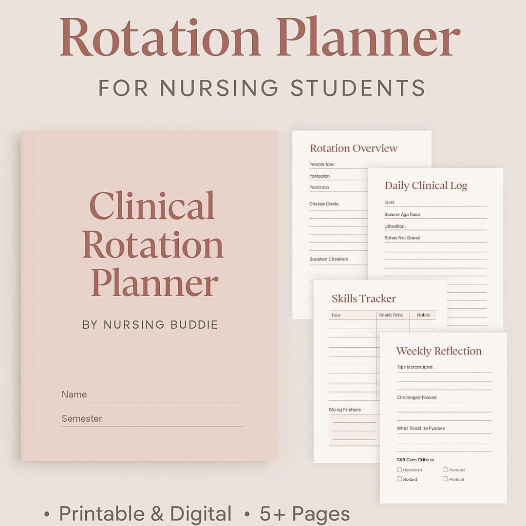 Clinical Rotation Planner - Etsy