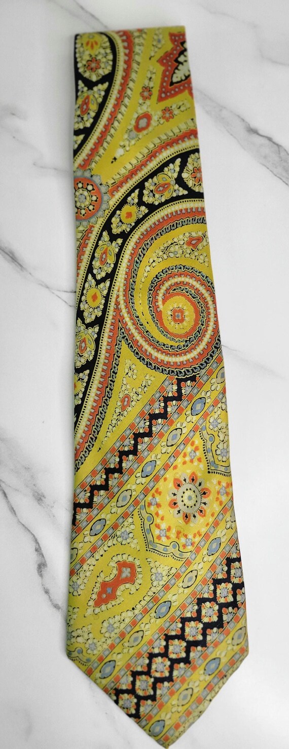 1970s VTG Don Loper of California Wide Silk Necktie -… - Gem
