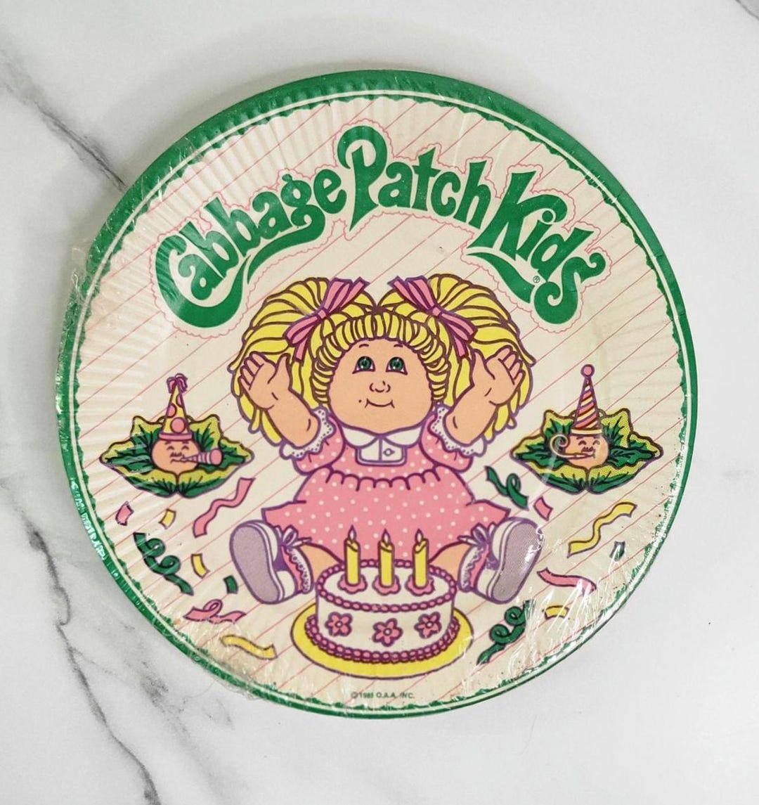 VTG Cabbage Patch Kids Party Plates Pack - New Unopened - Etsy