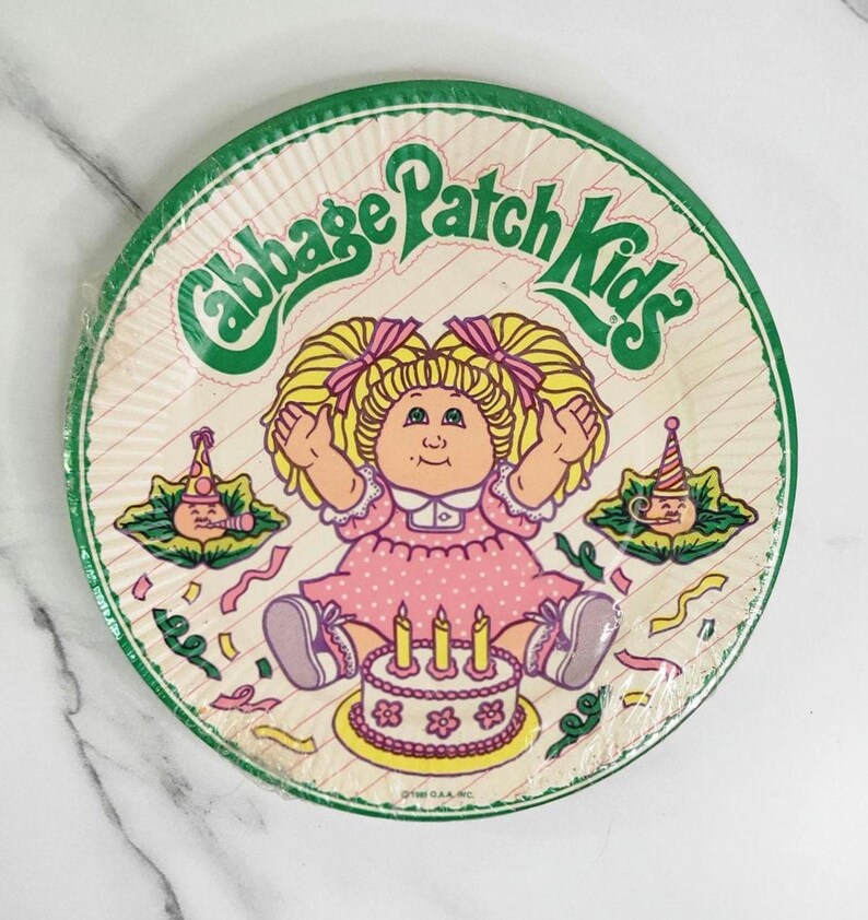 VTG Cabbage Patch Kids Party Plates Pack - New Unopened - Etsy