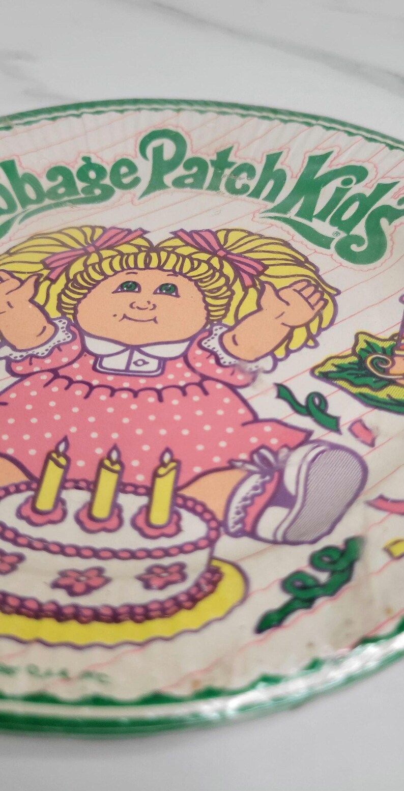 VTG Cabbage Patch Kids Party Plates Pack - New Unopened - Etsy