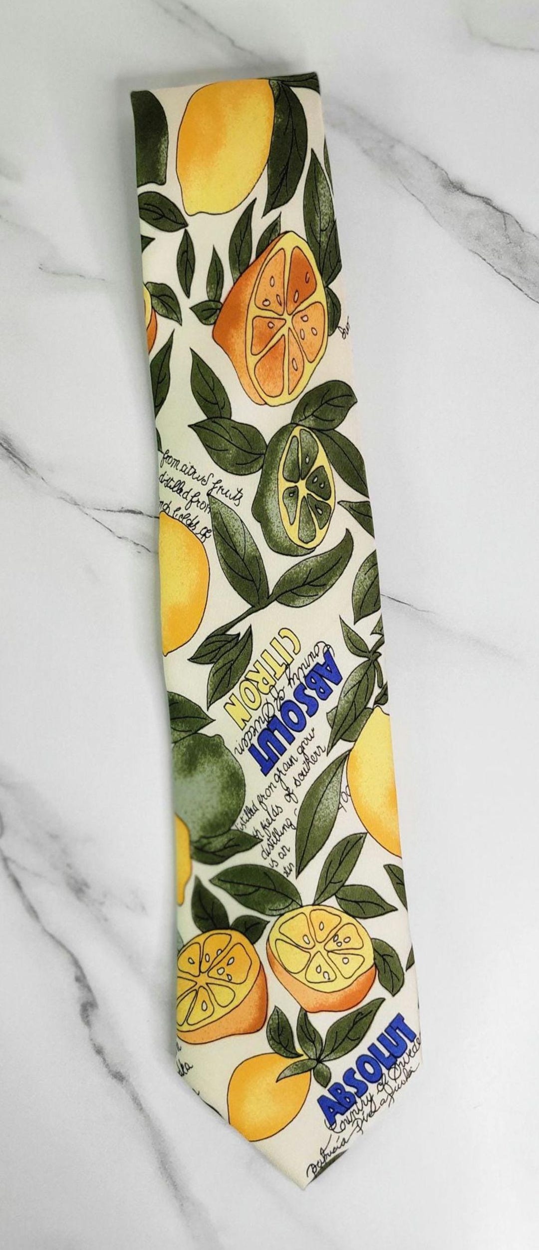 Rare VTG Absolut Vodka 100% Silk Tie - Designed by Patricia Paczynski ...